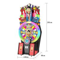 China Magicians Wheel Lottery Redemption Game Machine Rotating Wheel Coin Operated Ticket Redemption for sale