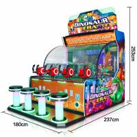 China 500W Ticket Redemption Game Machine Coin Op Dinosaur Era - 4 Players Ball Shooting Game Arcade Machine for sale