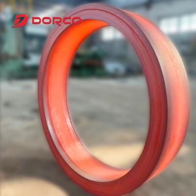 China D53KF-4000 CNC Horizontal Ring Rolling Machine with 800-4000mm Rolling Range Water Cooling System and Emergency Stop Button for sale