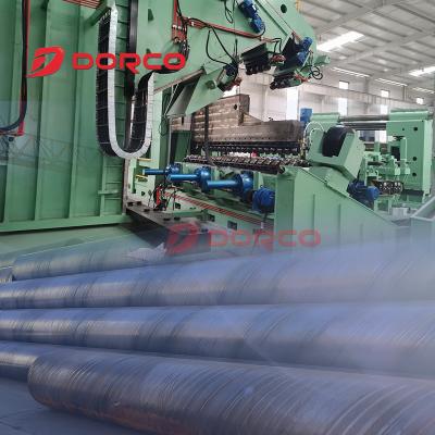 China Advanced Technology Spiral Weld Pipe Mill with 24×200 M Footprint High Productivity Output and φ219-φ1020 Specification for sale