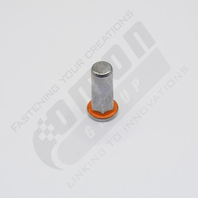 China Flat Round Head Internal External Half Hexagon Blind Rivet Nut Zinc Nickel Alloy Plated Fasteners with 360 Degree T71 Sealant Coated Underside(OM.NT.CS.1346) for sale