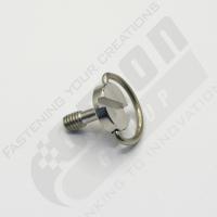 China Fasteners Screw M4x13.5 Flat Round Head Slot combined with C Ring ideal for precision engineering and equipment maintenance（OM.SC.SS.3900） for sale