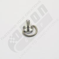 China Fasteners Screw M4x13.5 Flat Round Head Slot combined with C Ring ideal for precision engineering and equipment maintenance（OM.SC.SS.3900） for sale