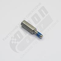 China Bolts and Studs M F Standoff H5.0XM3X13 SST Passivation with Blue Nylon Patch Providing Connection and Enhanced Durability（OM.CJ.SS.0770） for sale