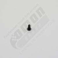 China Black zinc coated steel fasteners screws K20 55 corrosion resistant components for manufacturing assembly and construction projects(OM.SC.CS.9043) for sale
