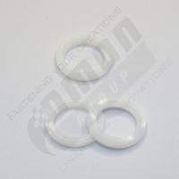 China POM material flat washer fasteners featuring 10.5ID 15 outer diameter and 1.6MM thickness engineered for fastening performance(OM.WS.SG.0002) for sale