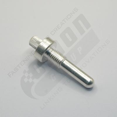 China Specialized Precise Machining Parts Straight Knurled Pin featuring Nickel Undercoat and Silver Plating composed of Tellurium Copper C14500(OM.CJ.BR.0555) for sale