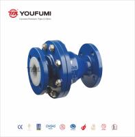 China Anticorrosion WCB PFA Lined Check Valve 3 Inch Normal Temperature for sale