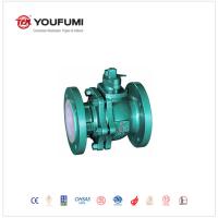 China PFA Full Lined Bare Shaft ANSI Standard 2Inch 150LBS Ball Valve Carbon Steel Material Body for sale