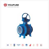 China ANSI Flanged PFA Lined Ball Valve ASTM A216 WCB 3pieces Type For Chemical for sale