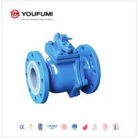 China Gear Operated PTFE  Lined Valve PN16 DN200 Casting Material PTFE  For PVC for sale