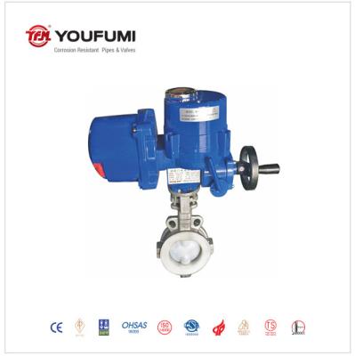 China Lug Type PTFE Lined Butterfly Valve 2 inch JIS Standard For Pharmaceutical for sale