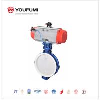 China Lug Style Full PTFE Lined Butterfly Valve Refining DIN Standard Acid Medium for sale