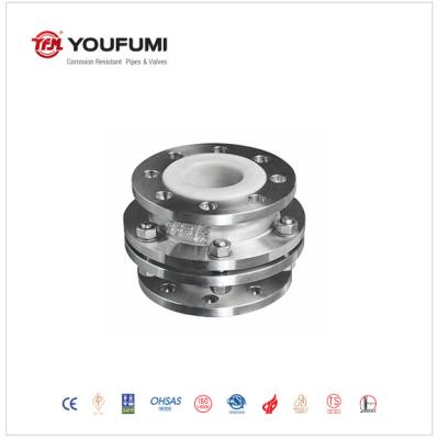 China JIS Vertical Lift Check Valve , PFA Lined CF8 Check Valve Fluorine Chemical Use for sale