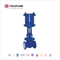 China ANSI Standard PTFE Lined Gate Valve With Pneumatic Actuator Casting Steel for sale