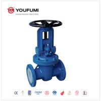 China Water Media PTFE Lined Gate Valve Standard 100mm With Extended Stem for sale