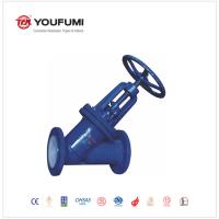China Y Type PFA Lined Globe Valve PN10 Casting material Chemical Fluid Solution Use for sale