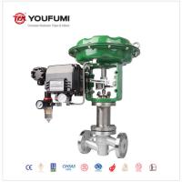 China Bellows Type Flanged PFA Lined Control Valve Stainless Steel For Chemical Fluid for sale