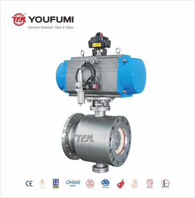 China Ceramic Pneumatic 2 Way Ball Valve for sale