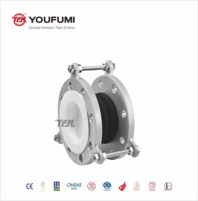 China Petrochemical Rubber PTFE Lined Expansion Joint Composite Bellows Type Equal Shape for sale