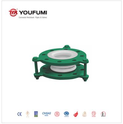 China Flexible Rubber flanged PTFE Lined Expansion Joint SS304  For Semiconductor for sale