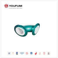 China Flanged PTFE Lined Pipe Fittings  A105 Elbow type For Dyeing for sale