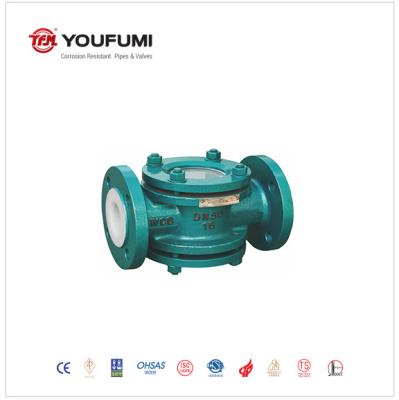 China Sight Glass PTFE Lined Pipe Fittings ASTMF 1545 PN10 Carbon Steel Material for sale