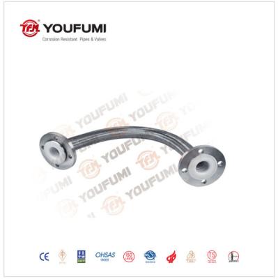 China DIN Standard PTFE Lined Flange Straight ,  Alloy material PTFE Lined Fittings for sale