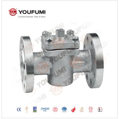 China Stainless Steel PFA Lined Plug Valve CF8 High Pressure ANSI Normal Temperature for sale