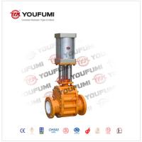 China Double Disc Ceramic Valve Corrosion Proof Gate Type Slag Discharge for sale