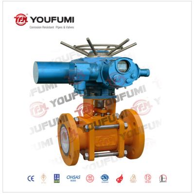 China Anticorrosion  Ceramic Valve Pneumatic Operated  PN10 Abrasive Resistance for sale