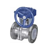 China Electric Flanged PFA Lined Ball Valve full lined 150LBS 6Inch For Petrochemical for sale