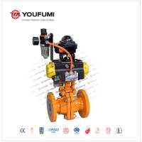 China Manual PFA Lined Ball Valve A216 WCB DIN Standard Corrosion Prevention Chemical Use for sale