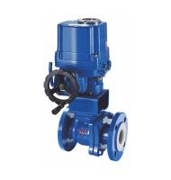 China Shutoff Bubble Tight PFA Lined Ball Valve Stainless Steel For PVC for sale