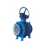 China ANSI Flanged PFA Lined Ball Valve ASTM A216 WCB 3pieces Type For Chemical for sale