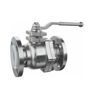 China CF8 CF8M CF3M Body Full PFA Lined JIS 10K 100A Ball Valve Wrench Operator for sale