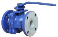 China Full Lined PFA Lined Ball Valve JIS Standard Flanged For Acid Chemical Fluid for sale