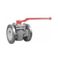 China 2 Way Full Lined PFA Lined Plug Valve High Pressure For Silicone Chemical for sale