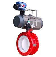 China ANSI Standard PTFE Double Disc Butterfly Valve 6 Inch Wafer Type for sale