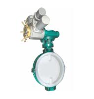 China Electric CF8 PTFE Lined Butterfly Valve Flanged Style Fluorine Chemical use for sale
