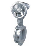 China CF8 Gear Operated Butterfly Valve , PN6 Ss 304 Butterfly Valve Paper Making Use for sale