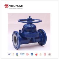 China Manual BS Standard PTFE Lined Diaphragm Valve Weir Type Anticorrosion for sale