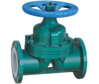 China Fluoroplastic PTFE Lined Diaphragm Valve Casted Steel Pneumatic Operated for sale