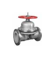 China Stainless Steel PTFE Lined Diaphragm Valve Corrosion Prevention Flanged Style for sale