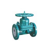 China Manual Lined Diaphragm Valve , 2 inch Diaphragm Shut Off Valve Sulfuric Acid Use for sale