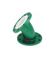 China Flanged PTFE Lined Pipe Fittings  A105 Elbow type For Dyeing for sale