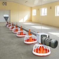 China Customized Color Fully Automatic Pan Feeder Feed Saving Design For Chicken Farms for sale