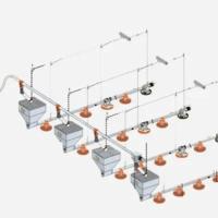 China Easy Cleaning Smart Poultry Feeding And Drinking System For Chicken Broilers for sale