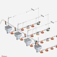 China Adjustable Poultry Feeding and Drinking System Chicken Feeder and Drinker for Farming for sale