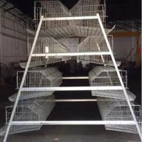 China Custom Multi Tier A Type Layer Cage System Chicken Egg Laying Cages Low maintenance for sale